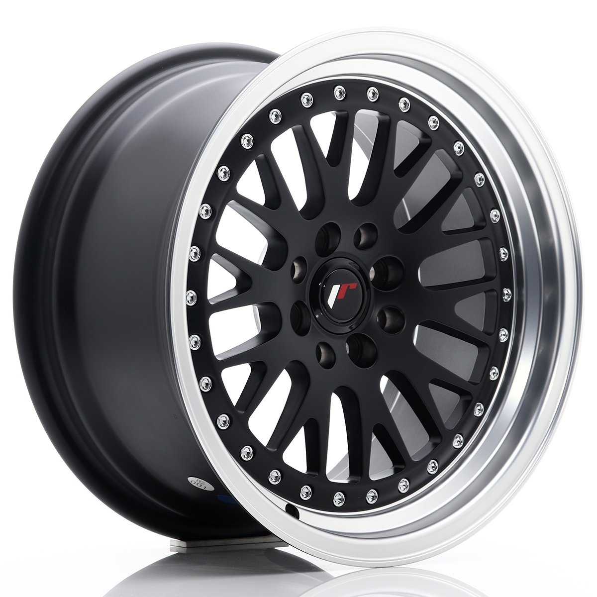 JR Wheels JR10 16x8 ET20 4x100/108 Matt Black w/Machined Lip - JR